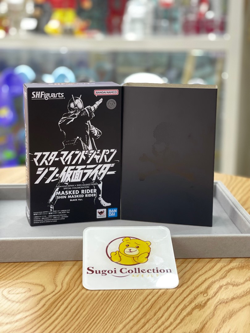 [In Stock] Bandai SHF x Mastermind Japan x Masked Rider [Shin Masked Rider] Black Ver. Kamen ...