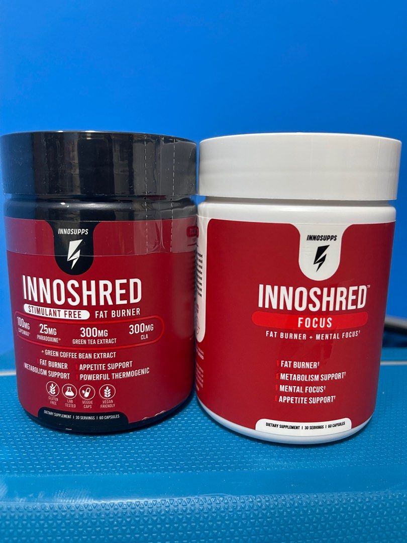 INNO SHRED STIMULANT FREE AND FOCUS, Health & Nutrition, Health ...