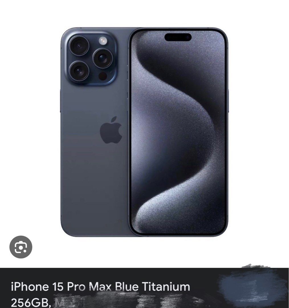 Iphone 15 pro max Blue titanium 256GB, Mobile Phones & Gadgets, Mobile ...