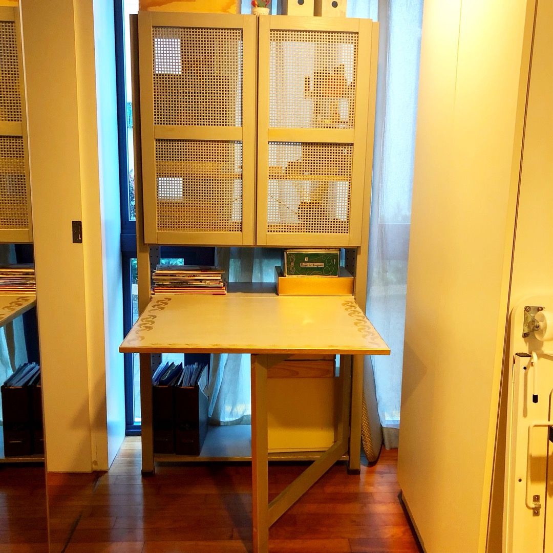 Ivar folding table and storage, Furniture & Home Living, Furniture ...