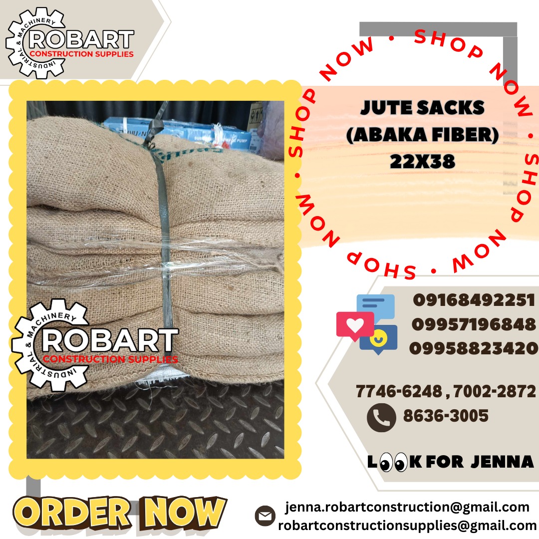 jute sacks (abaka fiber) 22x38, Commercial & Industrial, Construction ...
