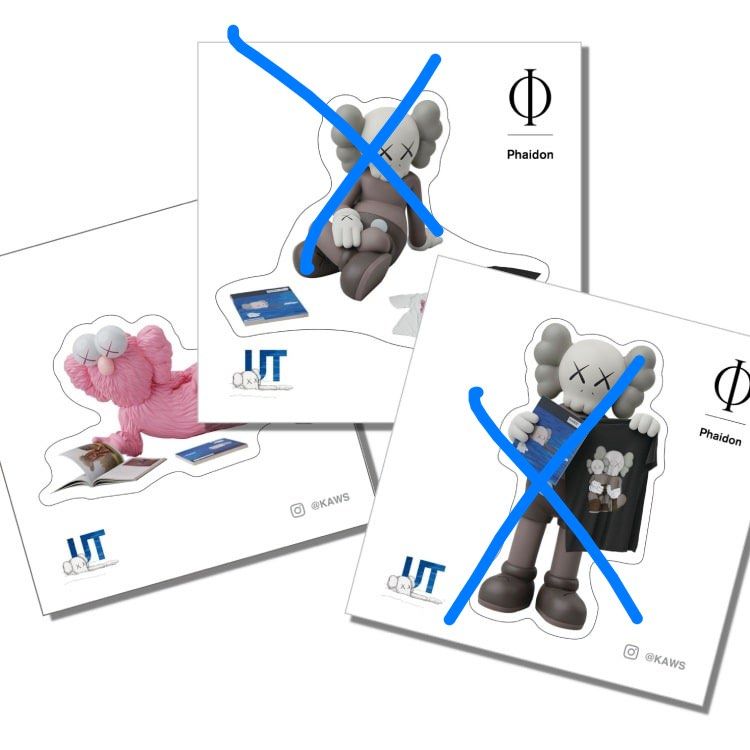 Kaws Sticker, Hobbies & Toys, Memorabilia & Collectibles, Vintage ...