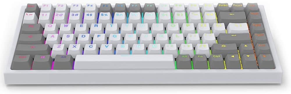 [FREE COURIER] KEYCOOL KC84 KEYS MECHANICAL WHITE ASH WIRED KEYBOARD ...