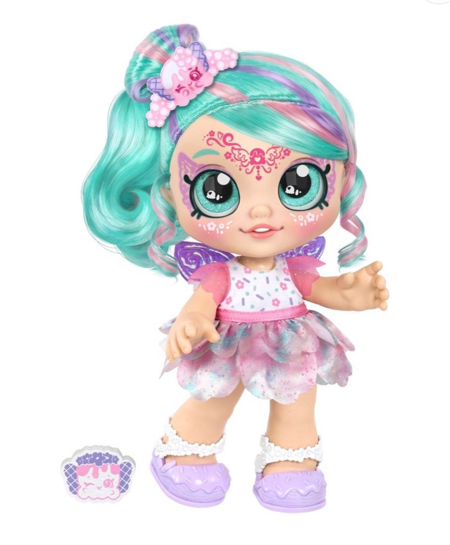 Kindi Kids Dress Up Magic Face Paint Reveal Doll, Peppa-Mint Pixie; SRP ...