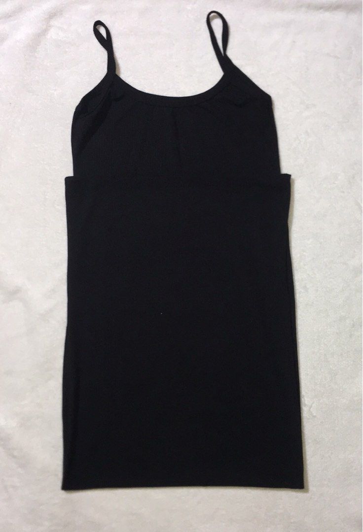 Knitted Sando Bodycon Long Dress (Black), Women's Fashion, Dresses ...