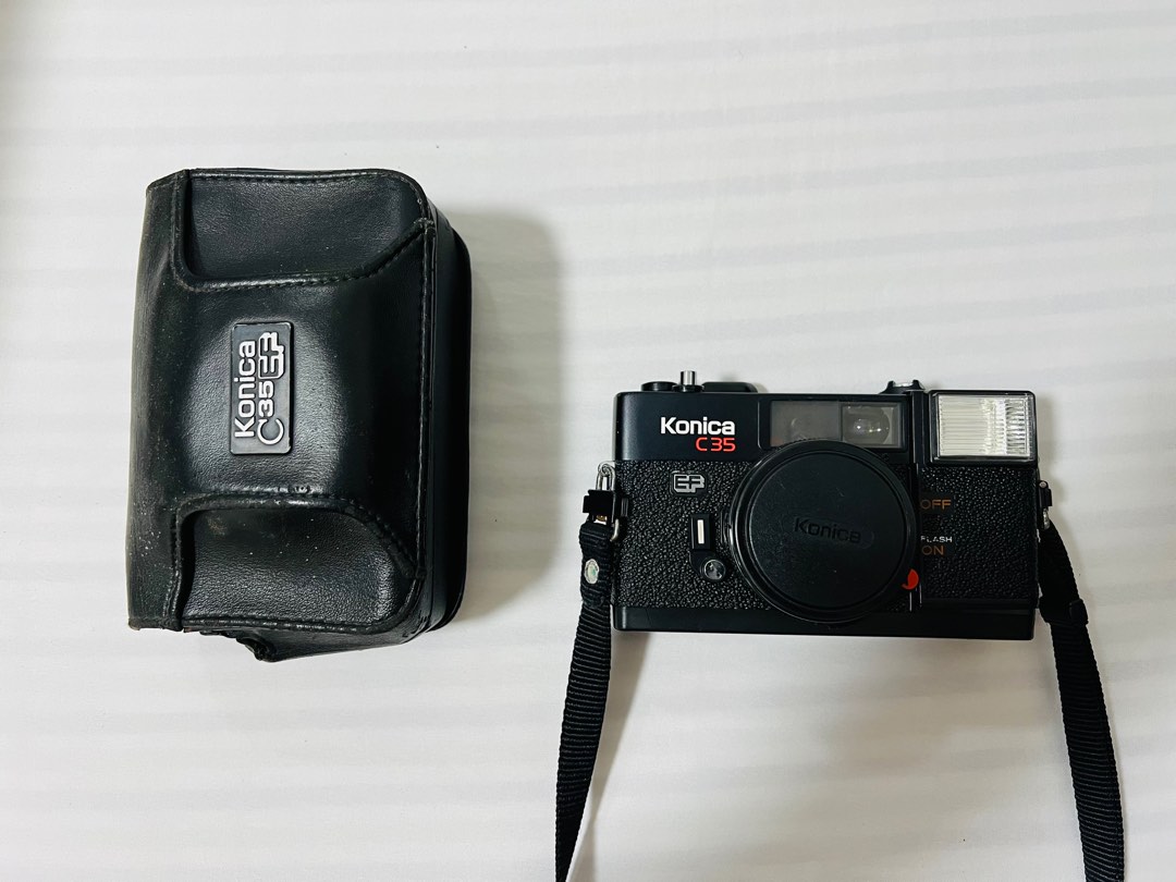 Konica C35EF (1975), Photography, Cameras on Carousell
