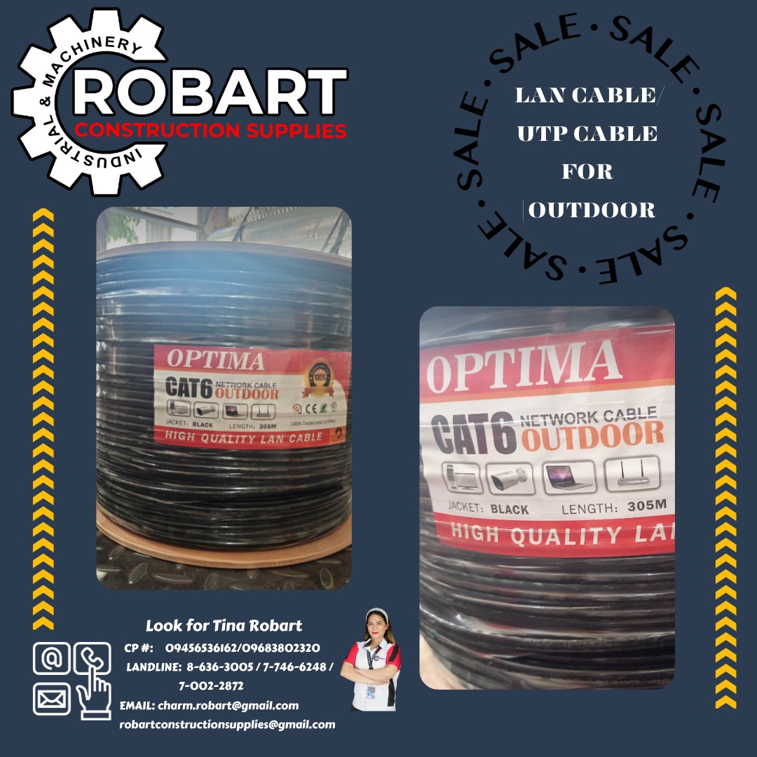 Lan Cable/UTP Cable For Outdoor, Commercial & Industrial, Construction ...