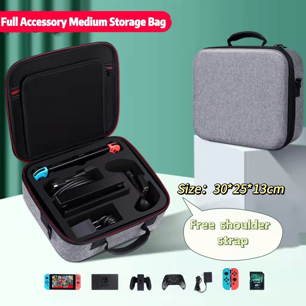 Large Carry Storage Waterproof Case Bag For Nintendo Switch, Portable ...