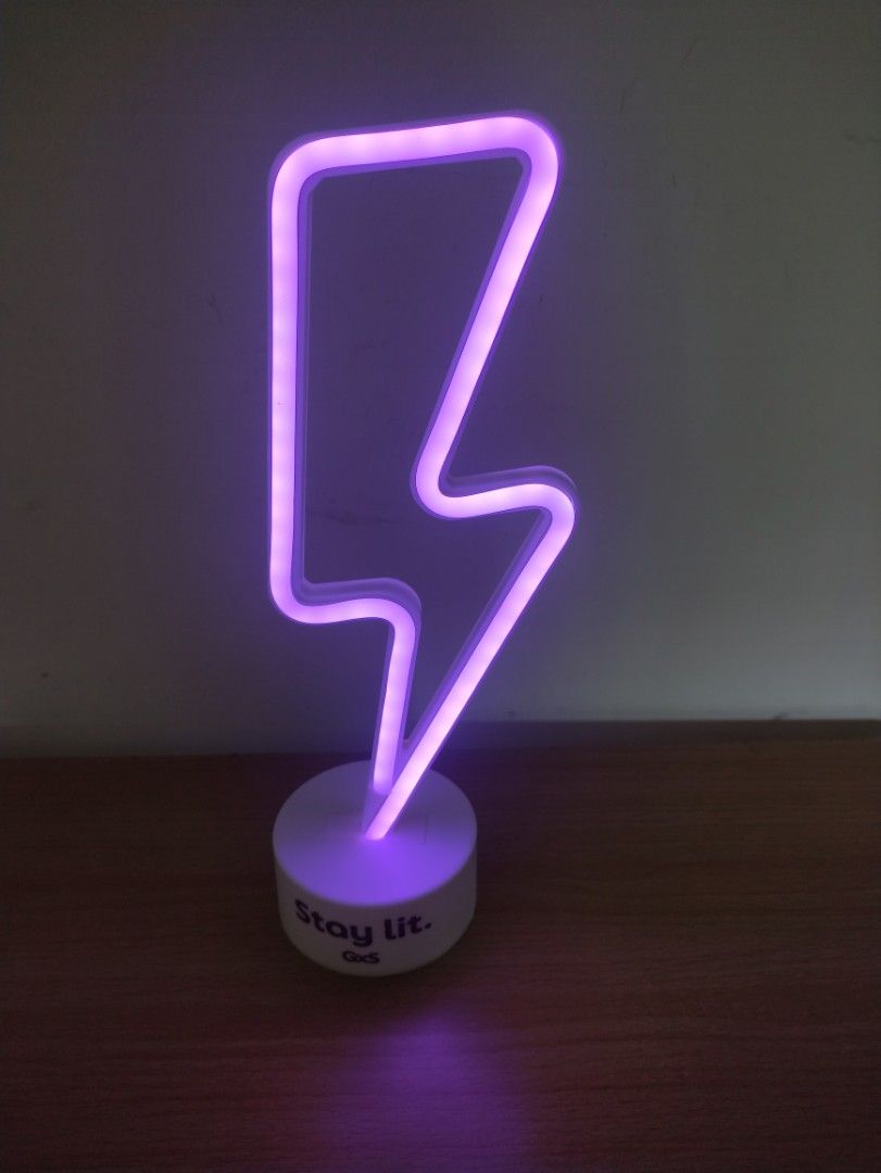 Led Neon light stand, Furniture & Home Living, Lighting & Fans ...