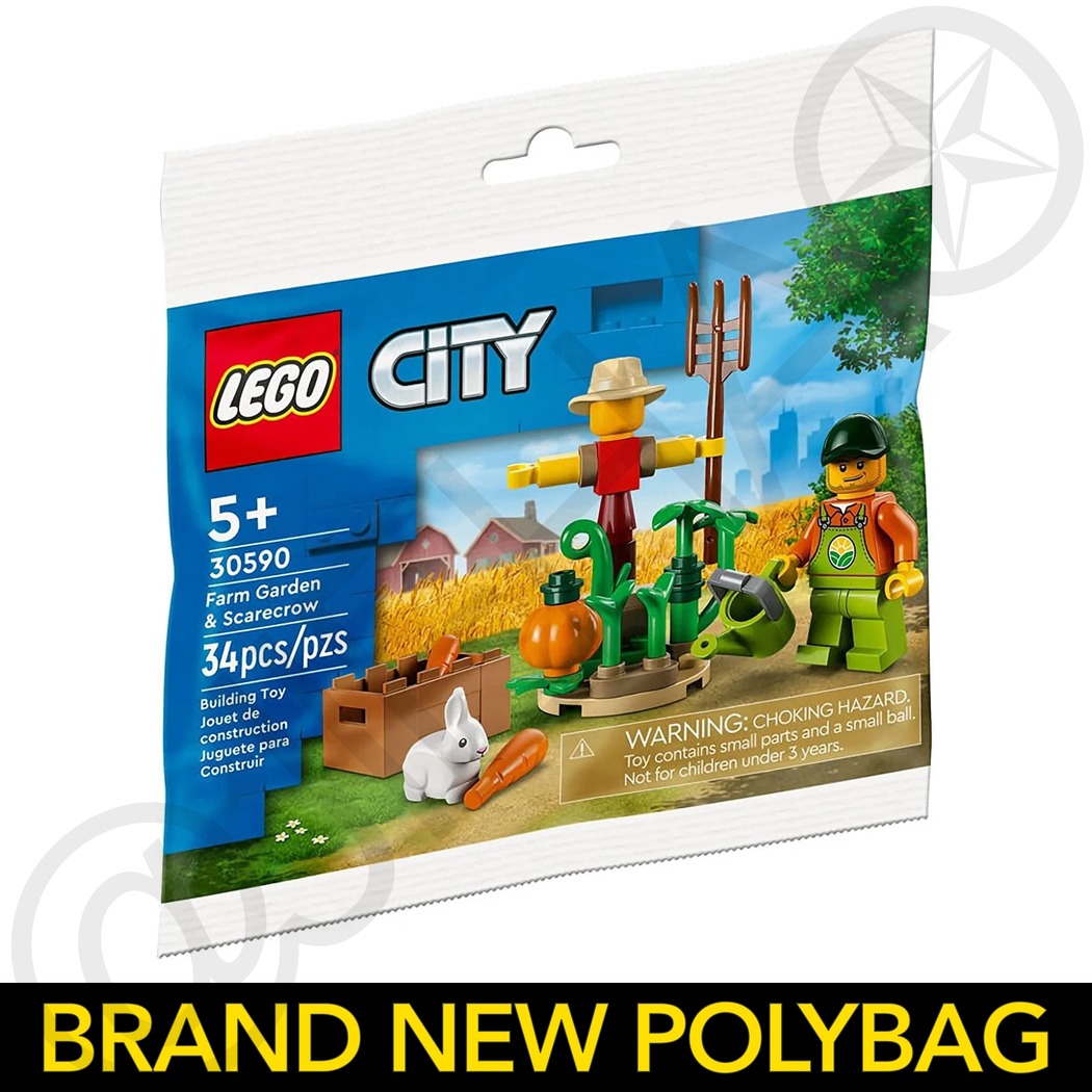 LEGO 30590 City Farm Garden & Scarecrow Polybag, Hobbies & Toys, Toys ...