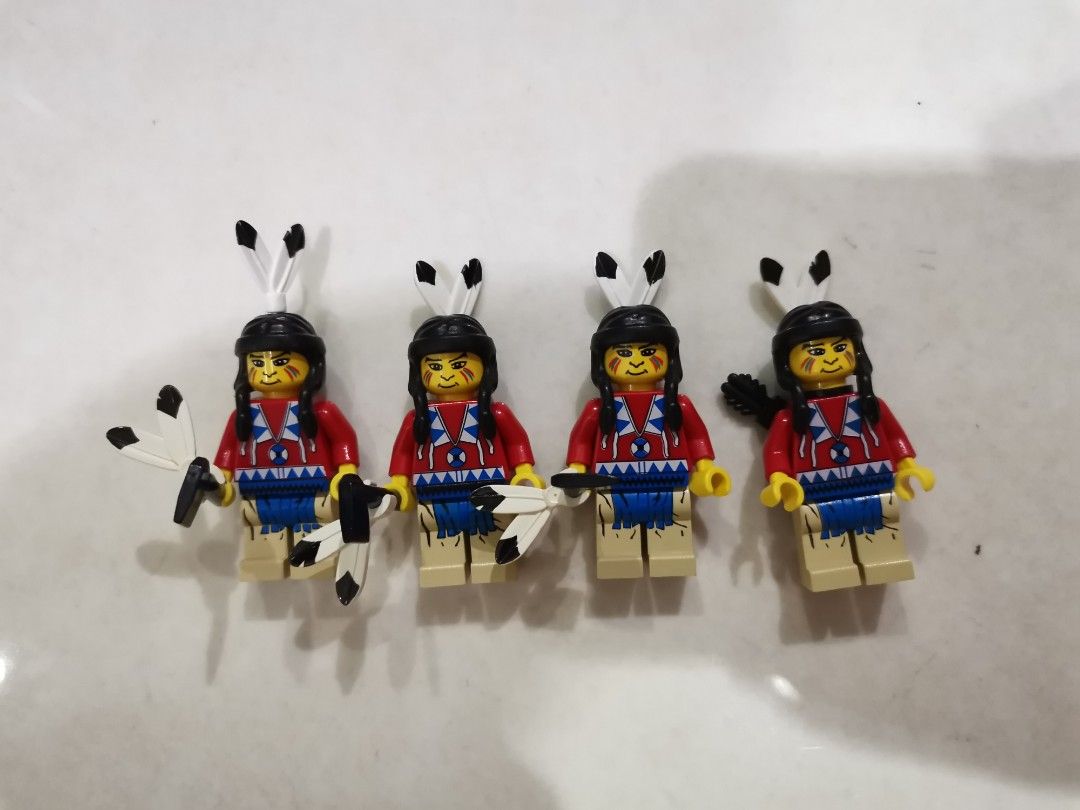 Lego minifigure Indian x 4pcs, Hobbies & Toys, Toys & Games on Carousell