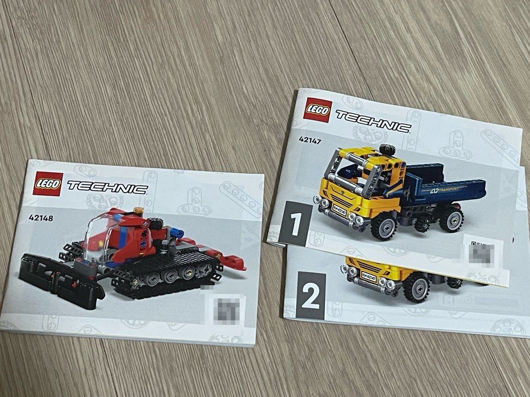Lego Technic 42147 Dump Truck 42148 Snow Groomer, Hobbies & Toys, Toys ...