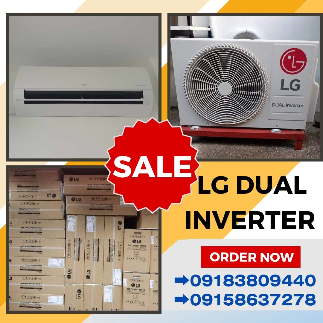 LG STANDARD DUAL INVERTER SPLIT TYPE AIRCON, TV & Home Appliances, Air ...