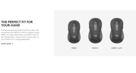 Logitech M650 Logi Signature Wireless Mouse Smart Wheel Scrolling Off ...