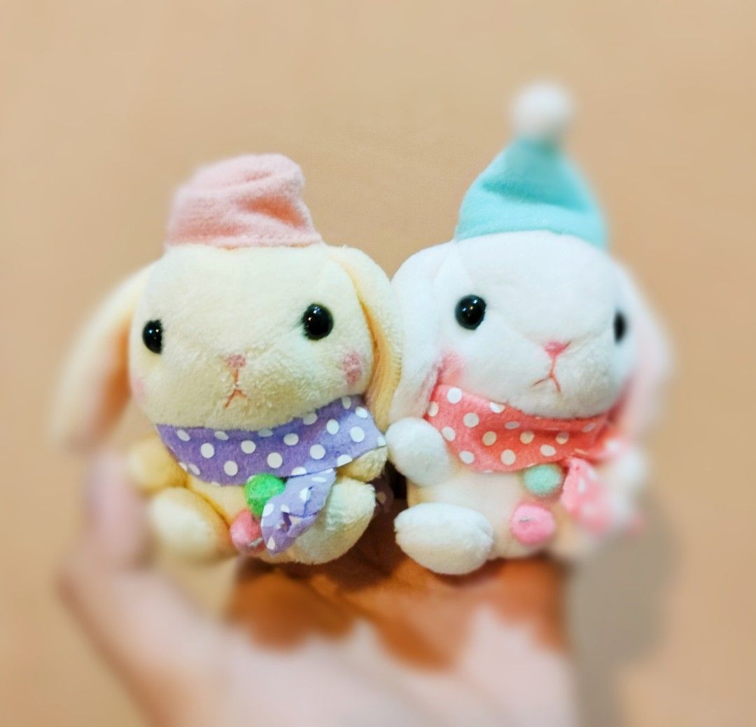 Loopy Bunny Charm Plush, Hobbies & Toys, Toys & Games on Carousell