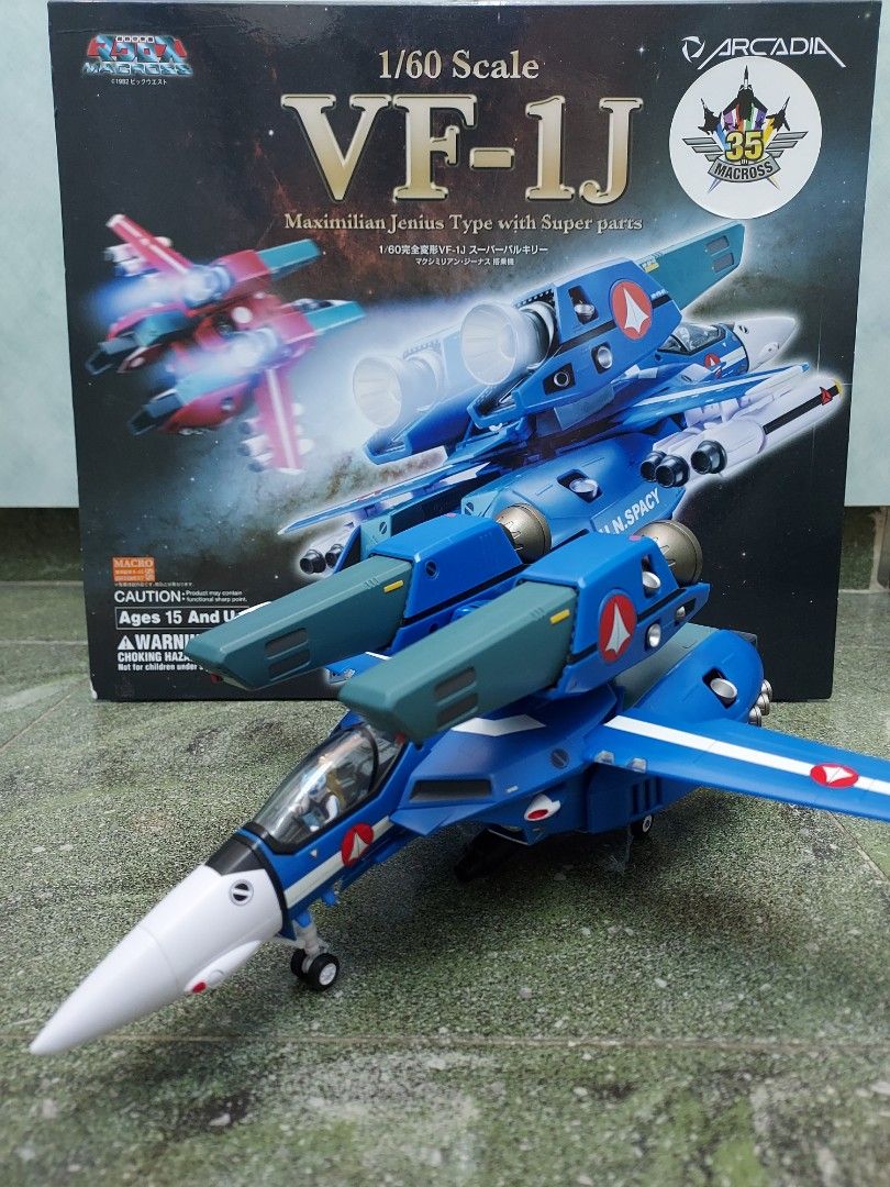 Macross 超時空要塞 Robotech 專用 VF-1J + SSP Arcadia, 興趣及遊戲, 玩具 & 遊戲類 - Carousell