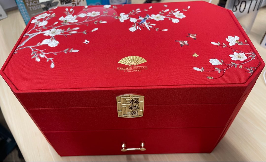 Mandarin Oriental Mooncake Box (No Mooncakes), Furniture & Home Living ...