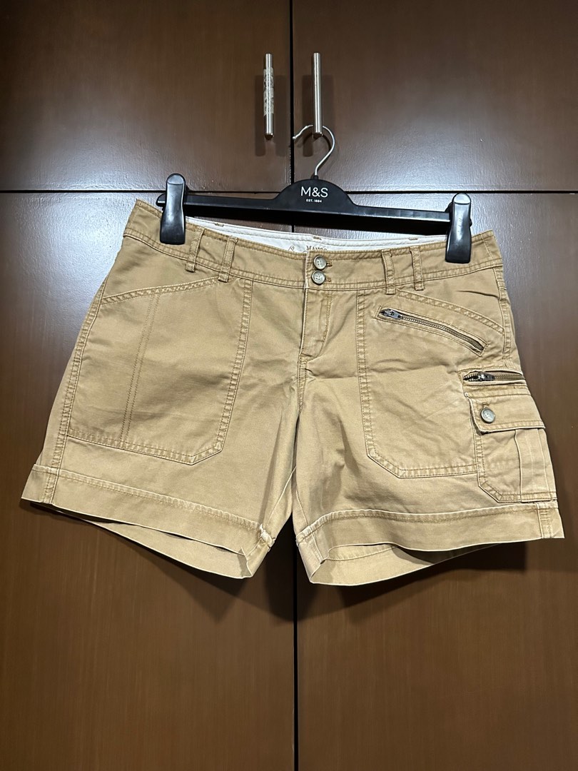 Mango cargo shorts, Women's Fashion, Bottoms, Shorts on Carousell