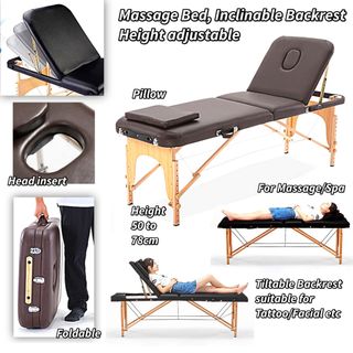 Portable massage bed for massage beauty tattoo', Furniture & Home ...