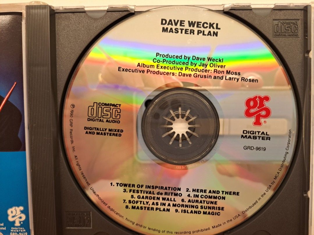Master Plan by Dave Weckl. 1990 GRP Records. grp Digital Master ...