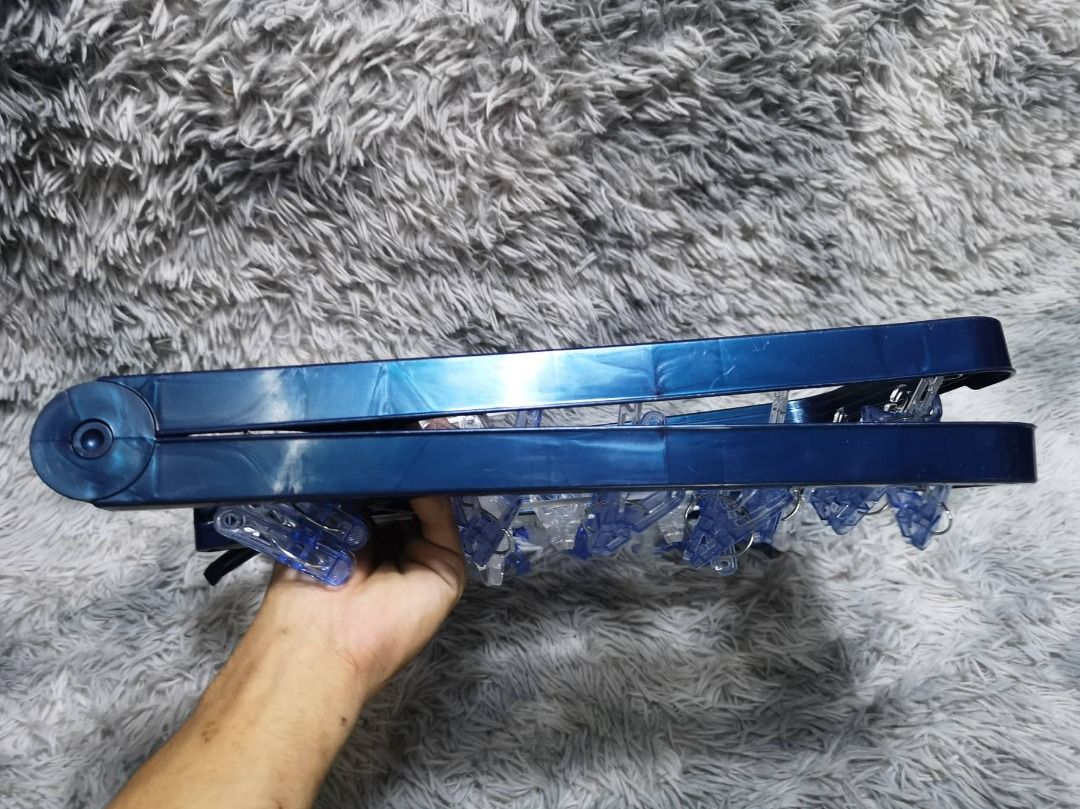 Metallic Blue Rectangular Folding Peg, Furniture & Home Living, Home ...