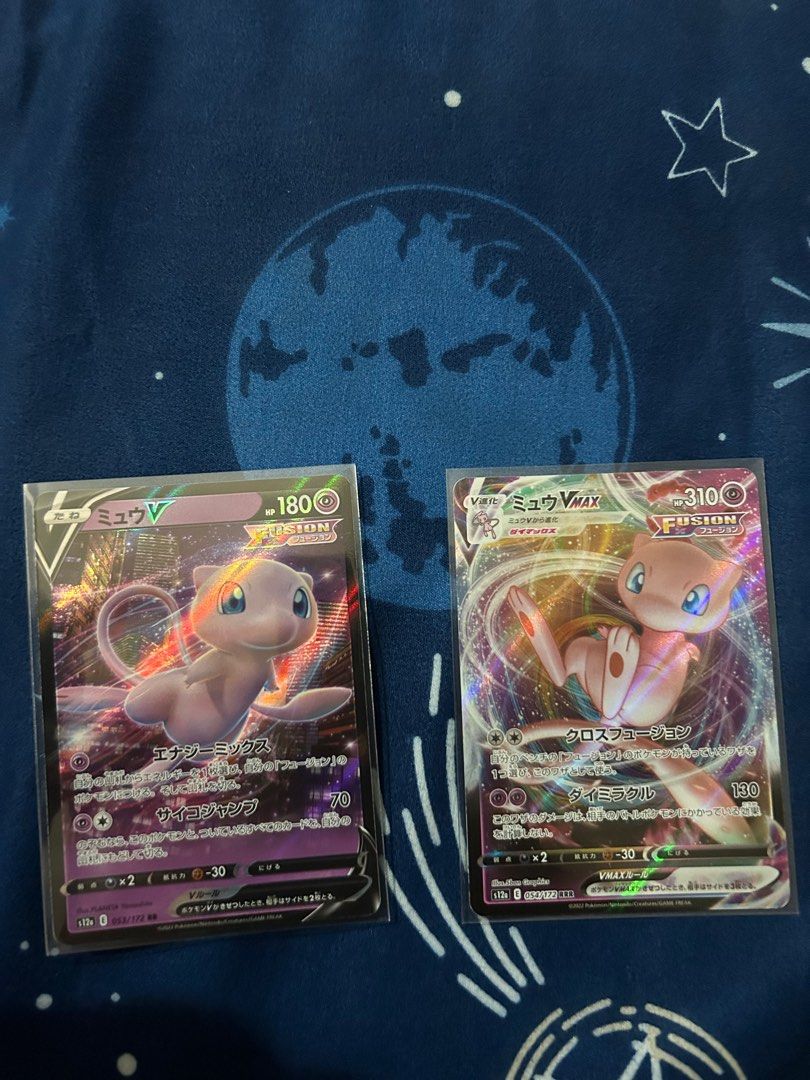 Mew VMAX + V, Hobbies & Toys, Toys & Games on Carousell