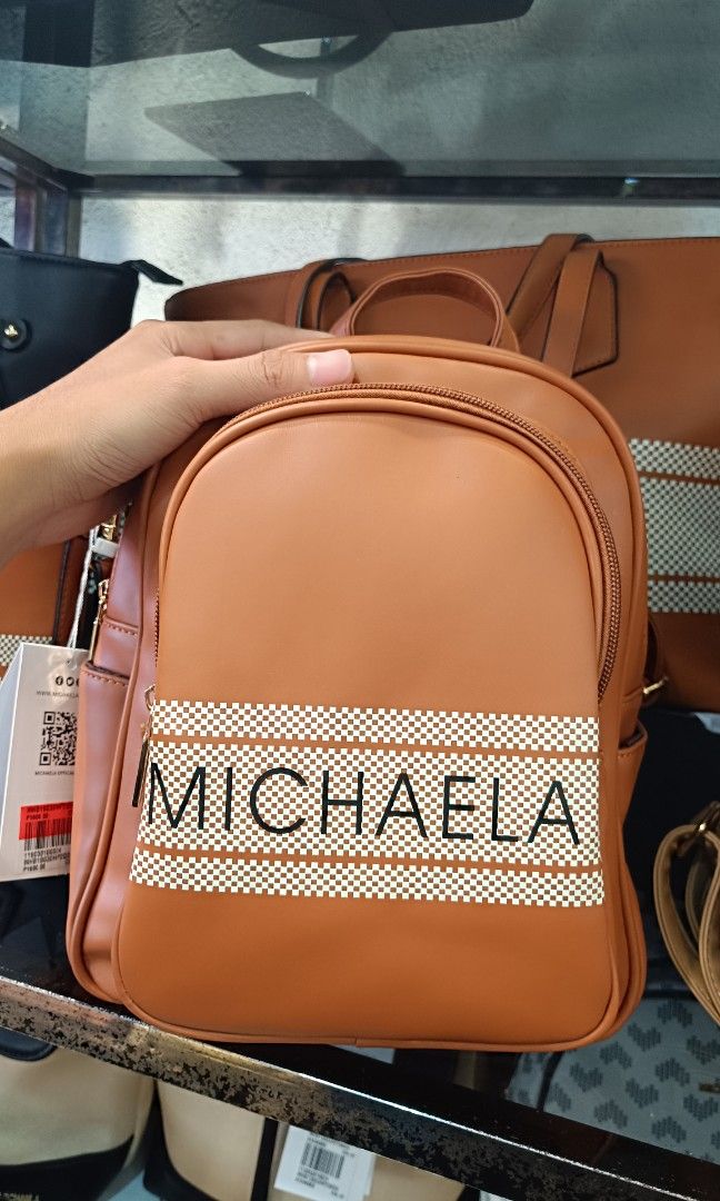 Michaela branded bag, Women's Fashion, Bags & Wallets, Backpacks on ...