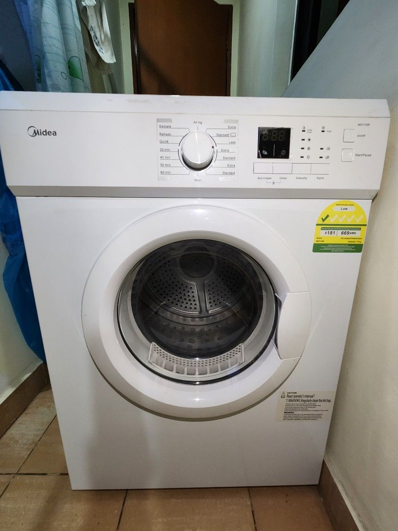 Midea Dryer Machine, TV & Home Appliances, Washing Machines and Dryers ...
