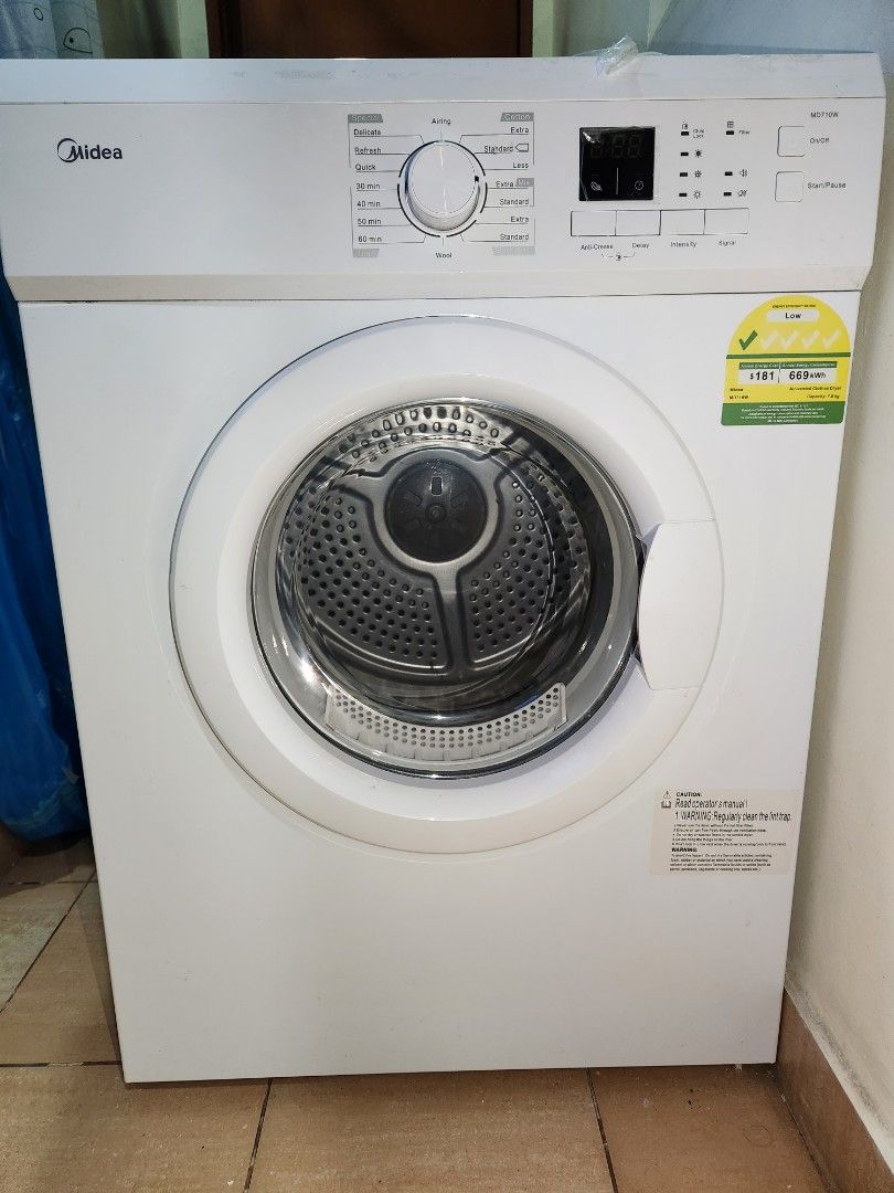 Midea Dryer Machine, TV & Home Appliances, Washing Machines and Dryers ...