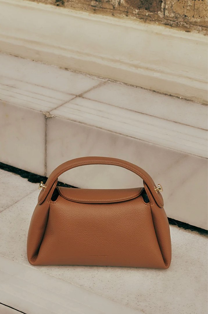 Milan Top Handle Bag in Camel, Luxury, Bags & Wallets on Carousell
