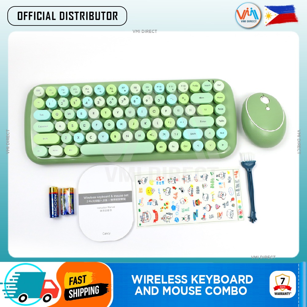 Mofii Candy 2.4G Wireless Keyboard and Mouse Combo Cute with Wireless ...