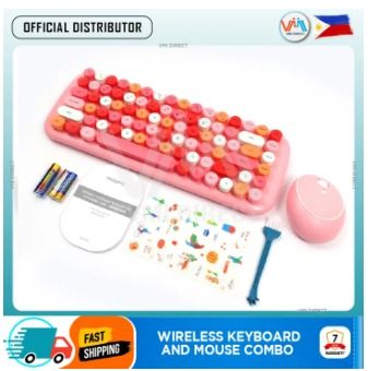 Mofii Candy 2.4G Wireless Keyboard and Mouse Combo Cute with Wireless ...
