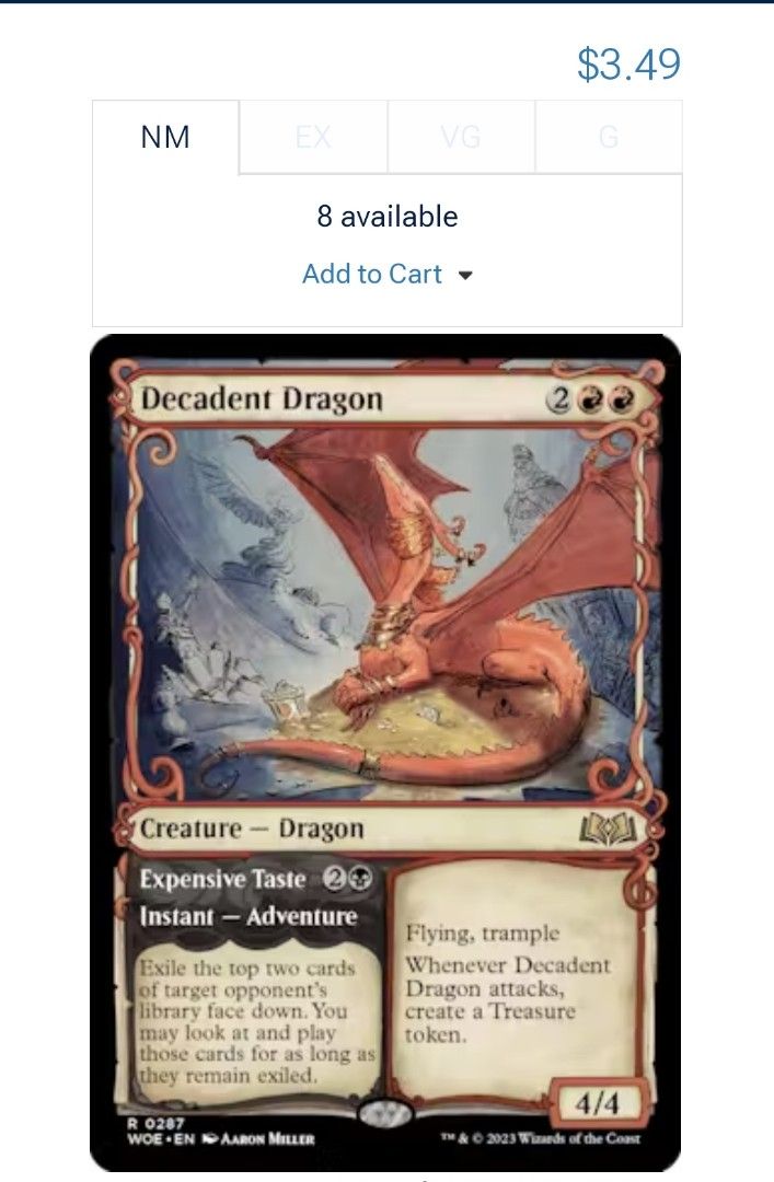 MTG - Decadent Dragon, Hobbies & Toys, Toys & Games on Carousell