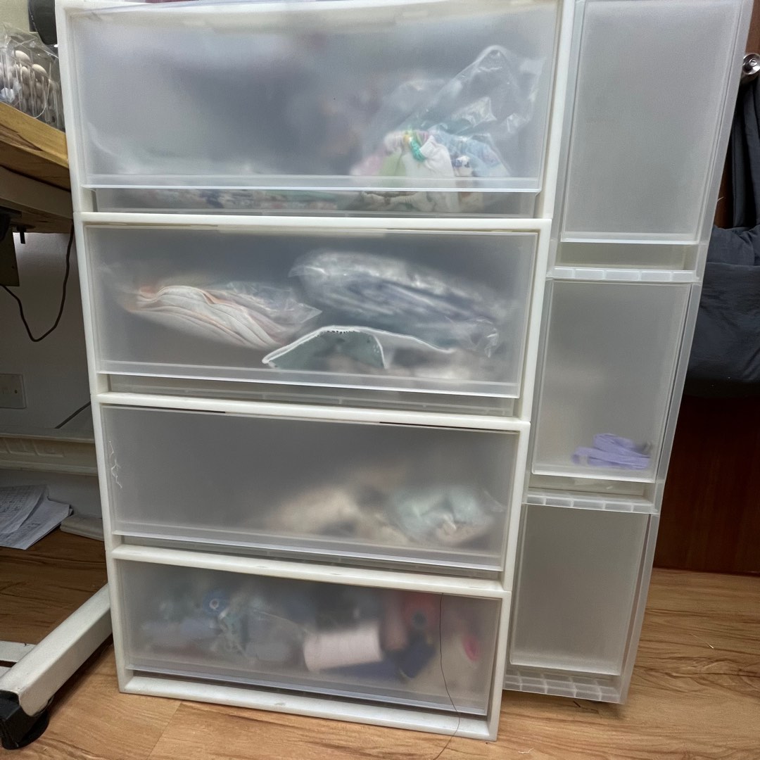 Muji Transparent Drawers, Furniture & Home Living, Furniture, Shelves ...
