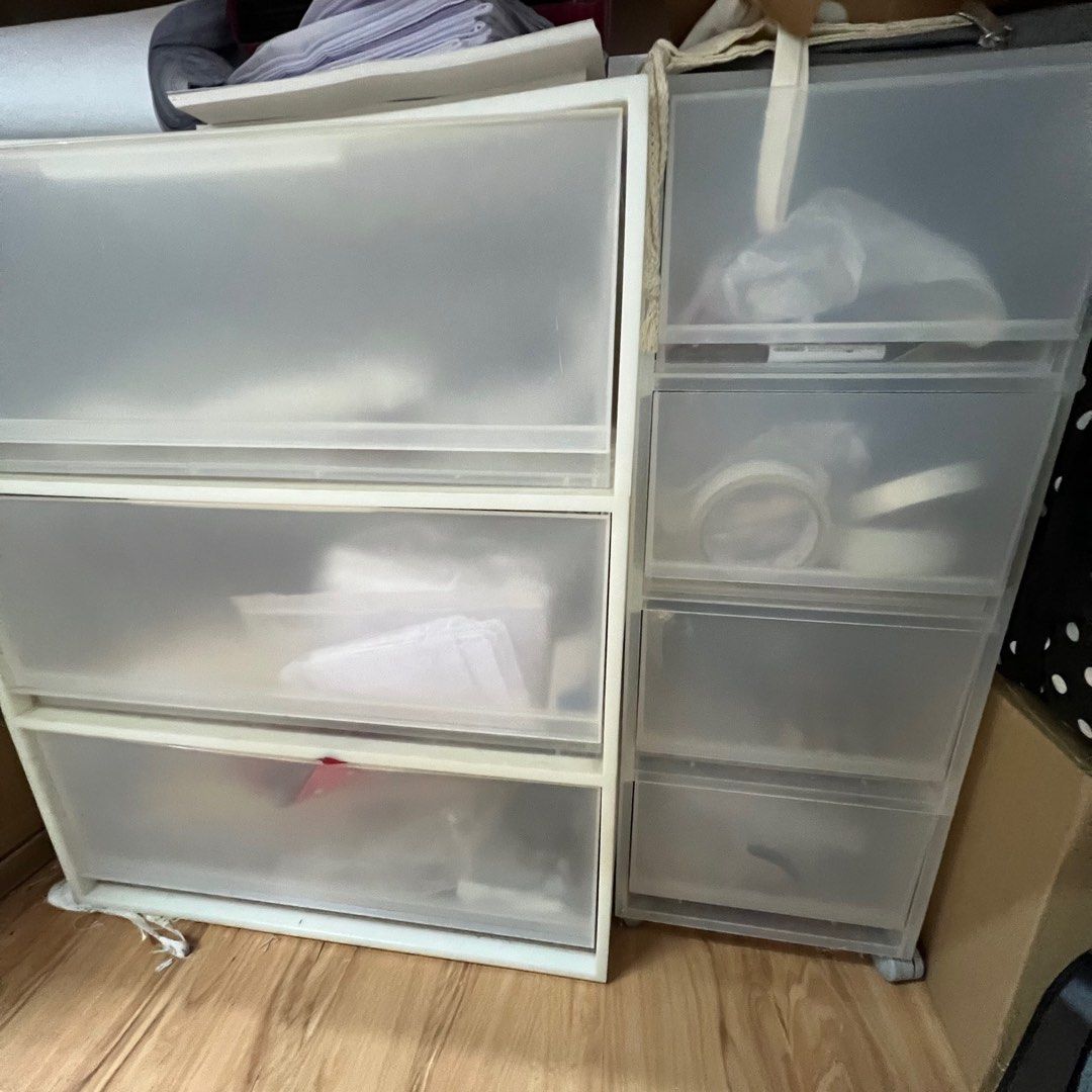Muji Transparent Drawers, Furniture & Home Living, Furniture, Shelves ...