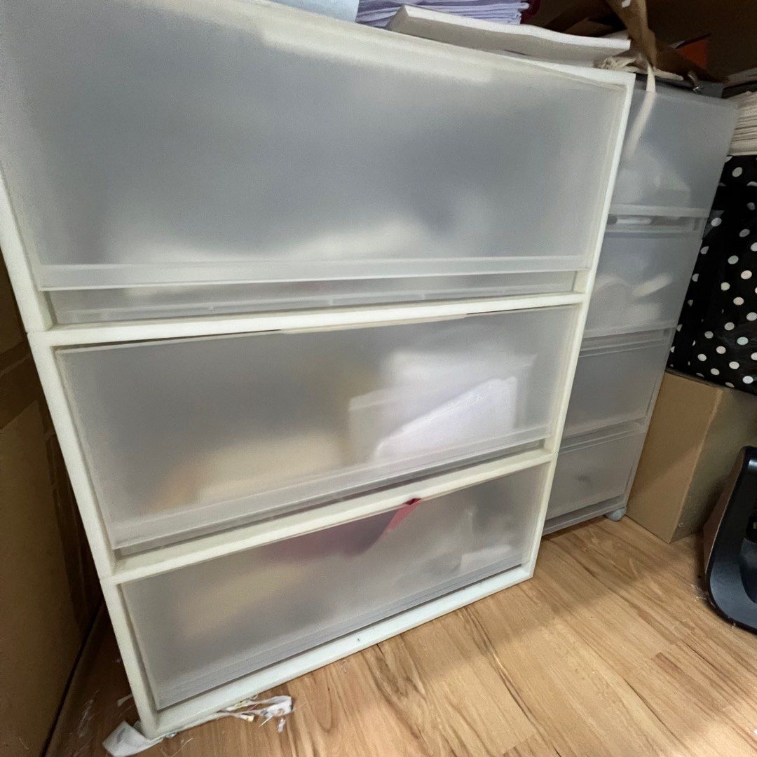 Muji Transparent Drawers, Furniture & Home Living, Furniture, Shelves ...