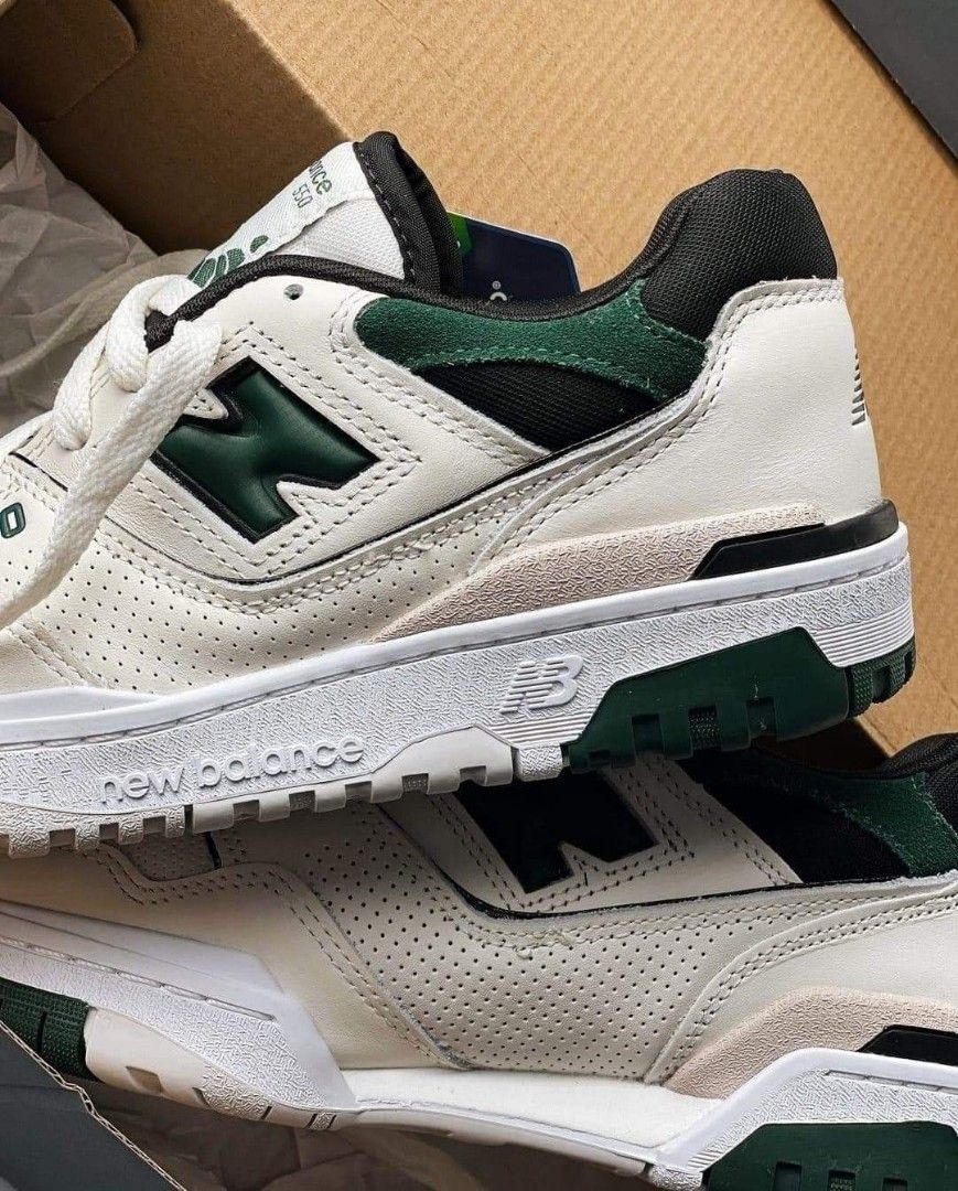 NB 550 GREEN, Men's Fashion, Footwear, Sneakers on Carousell