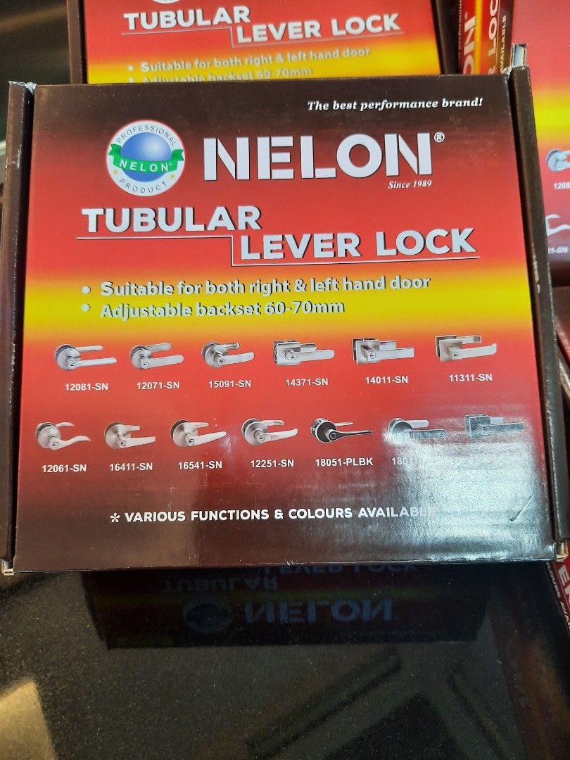 Nelon Tubular Lever Lock, Furniture & Home Living, Security & Locks ...