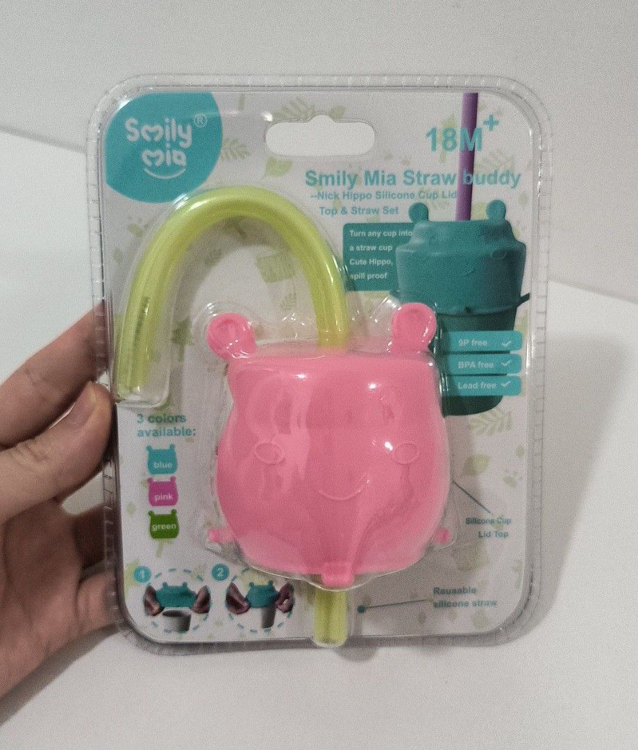 New item Coby Haus smiley Mia straw buddy, Babies & Kids, Nursing ...