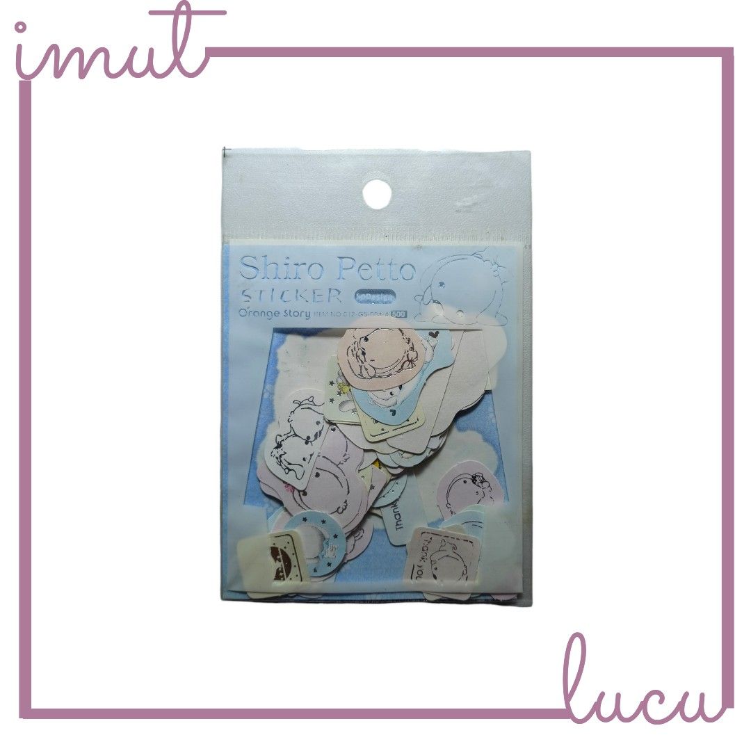 Sticker Shiro Petto Sticker Korea Sticker Orange Story Tempelan Sticker ...