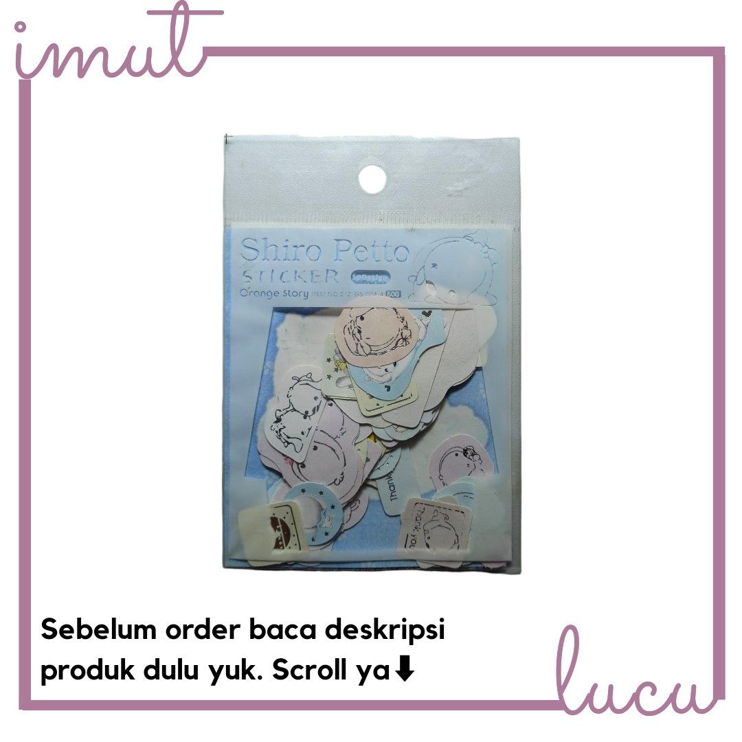 Sticker Shiro Petto Sticker Korea Sticker Orange Story Tempelan Sticker ...