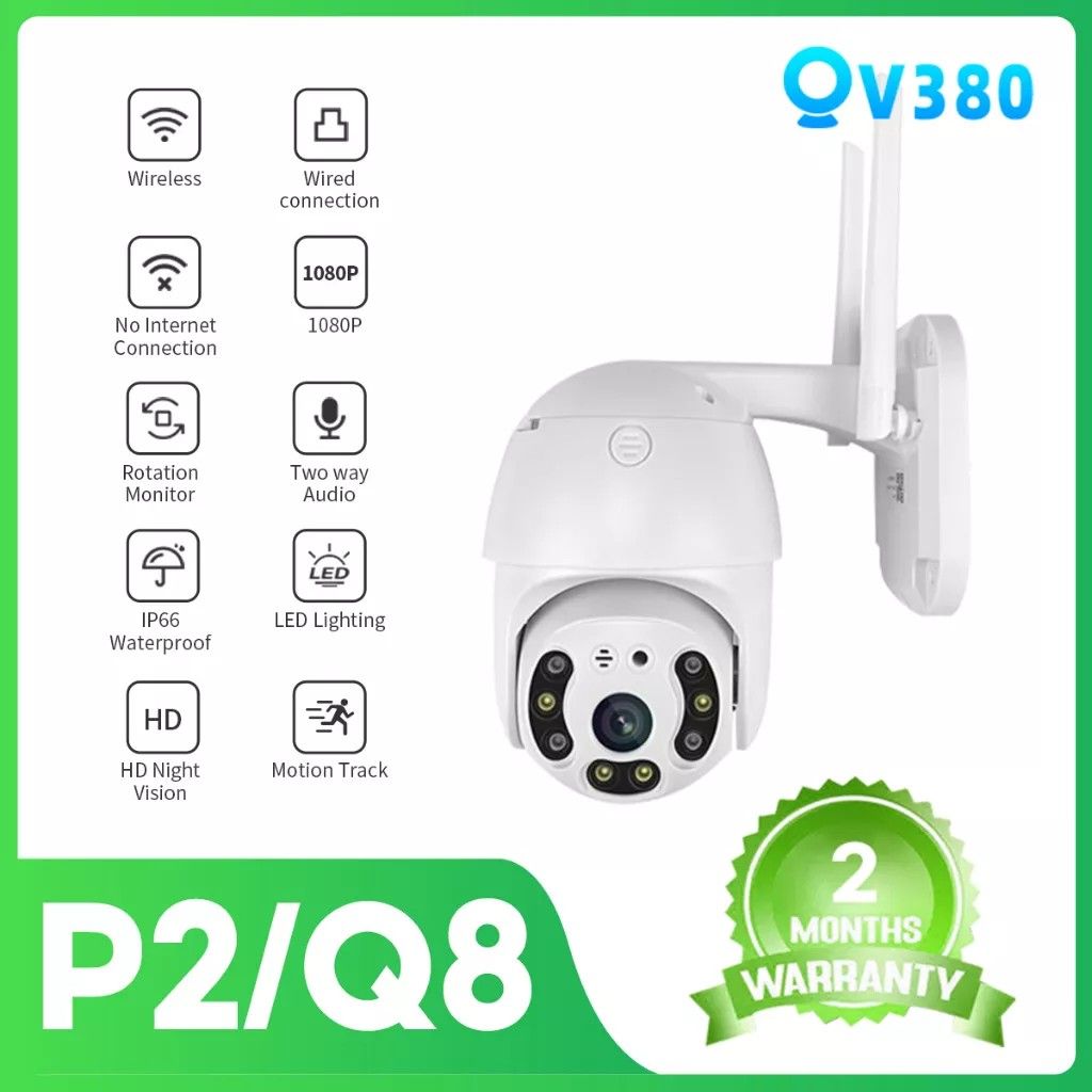 [NEW] V380 P2 HD 1080P IP CCTV Camera Wifi Wireless Outdoor CCTV ...