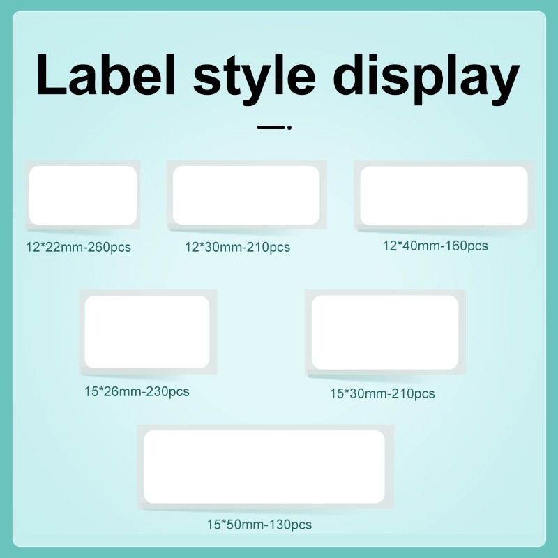 NIIMBOT D11 D110 name tag label sticker stickers waterproof price tag ...