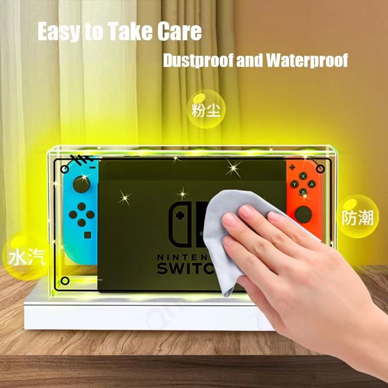 Nintendo Switch/Oled Dust Cover Base Transparent Game Console Host Dock ...