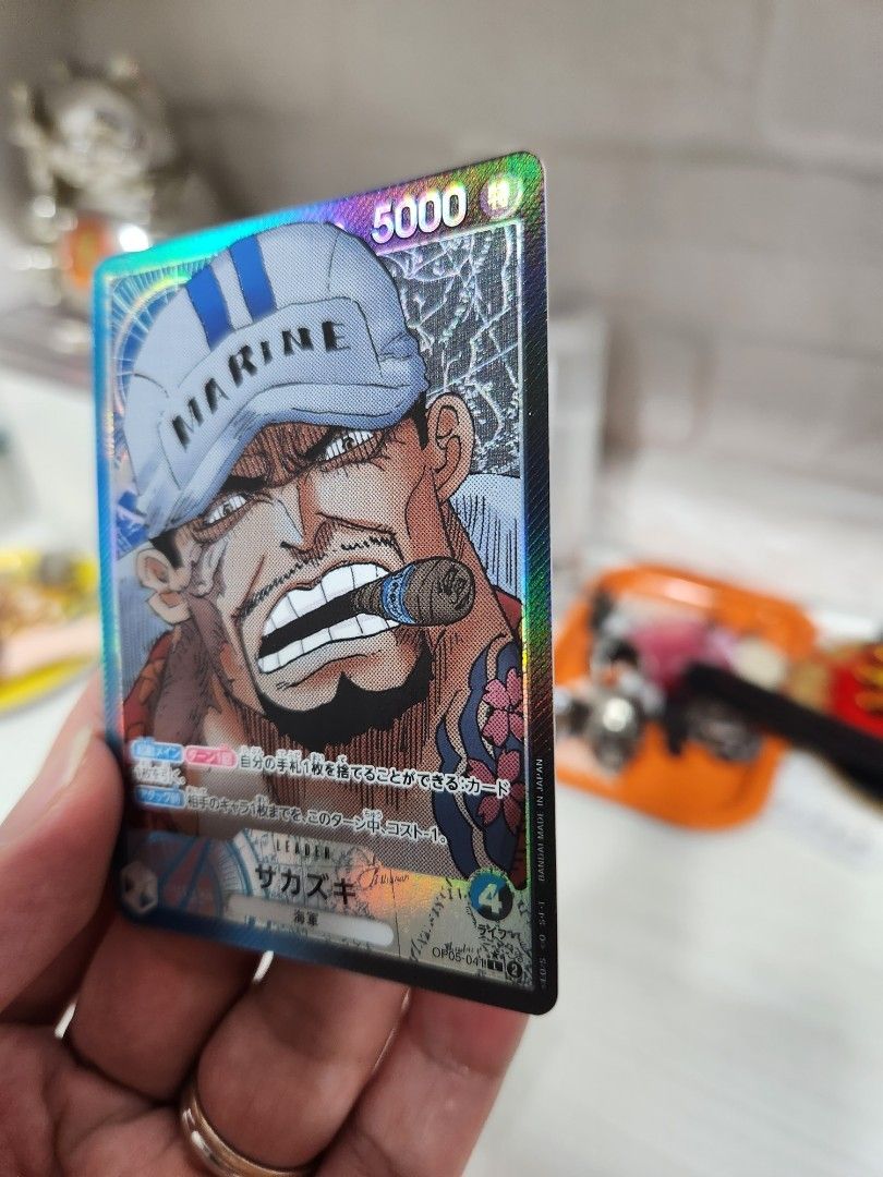 OP 5 Sakazuki Akainu leader card, Hobbies & Toys, Toys & Games on Carousell
