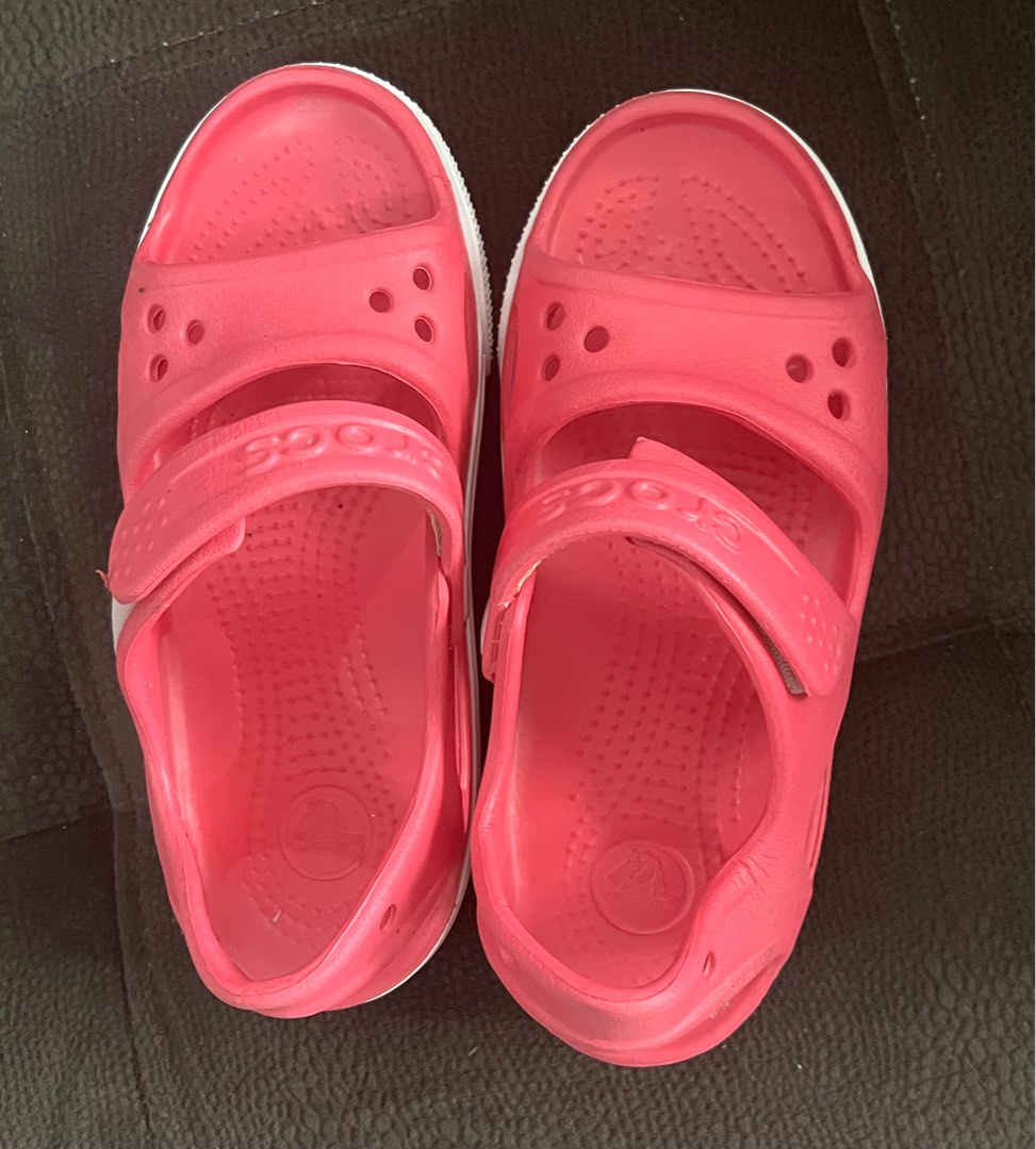 Original crocs kid c13 twice used, Babies & Kids, Babies & Kids Fashion ...