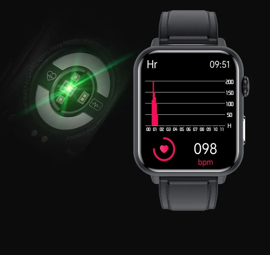 Original E200 Smart Watch ECG, Blood Pressure, Blood Glucose, Blood ...