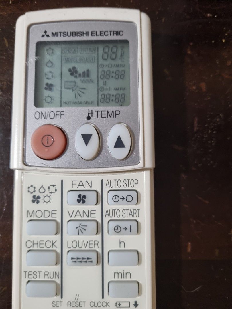 Original Mitsubishi Aircon Remote for Starmax, TV & Home Appliances ...