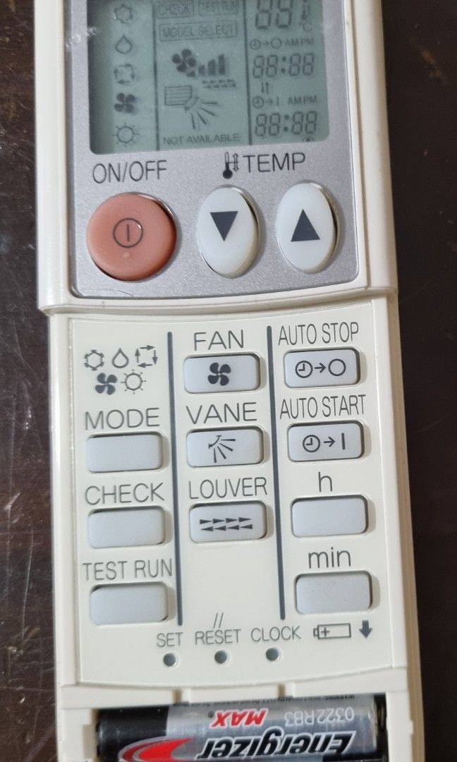Original Mitsubishi Aircon Remote for Starmax, TV & Home Appliances ...