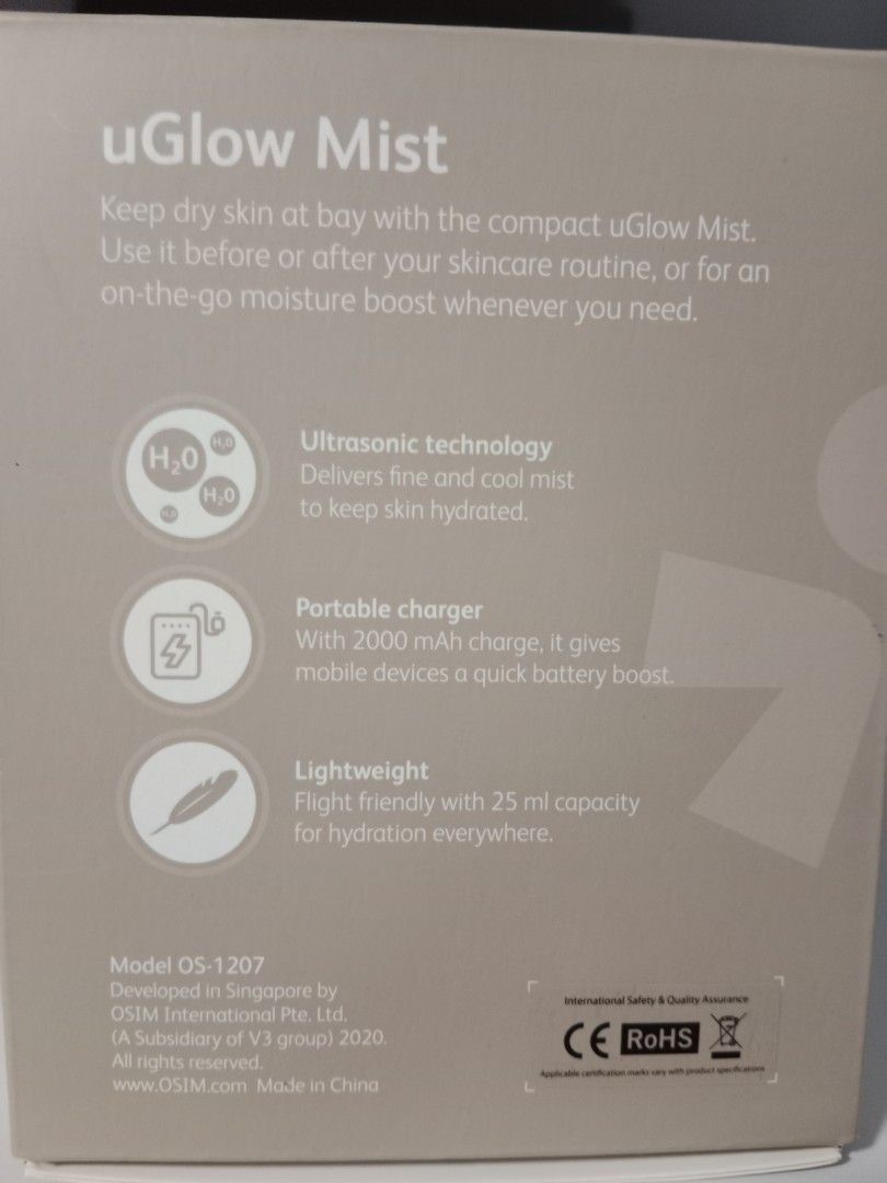 OSIM uGlow Mist, Beauty & Personal Care, Face, Face Care on Carousell